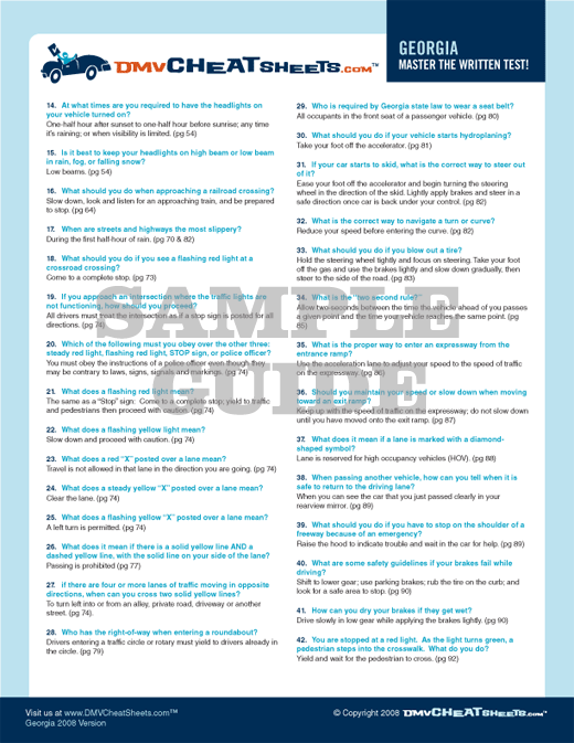 Georgia Dds Motorcycle Permit Practice Test | Reviewmotors.co