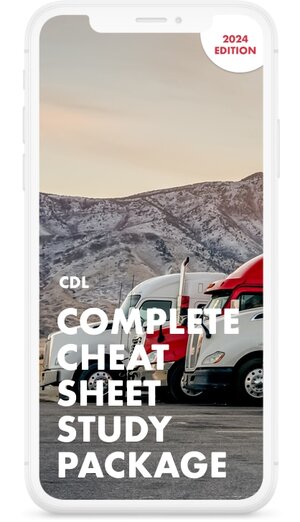 CDL - Complete Cheat Sheet Study Package -- DMVCheatSheets.com