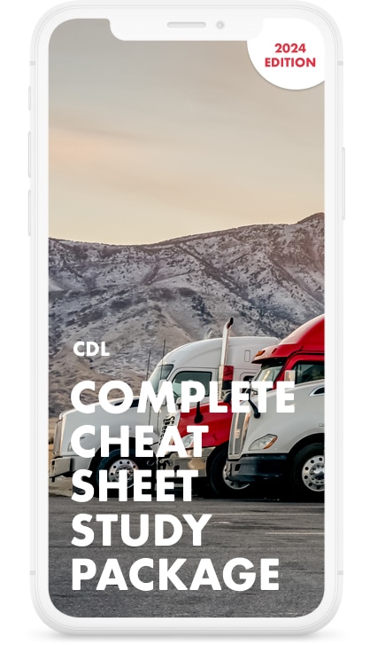 CDL - Complete Cheat Sheet Study Package -- DMVCheatSheets.com